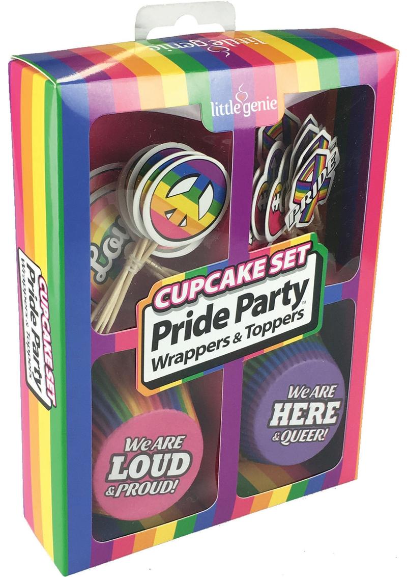 Pride Wrappers and Toppers Cupcake Set from Cherry Pie Online